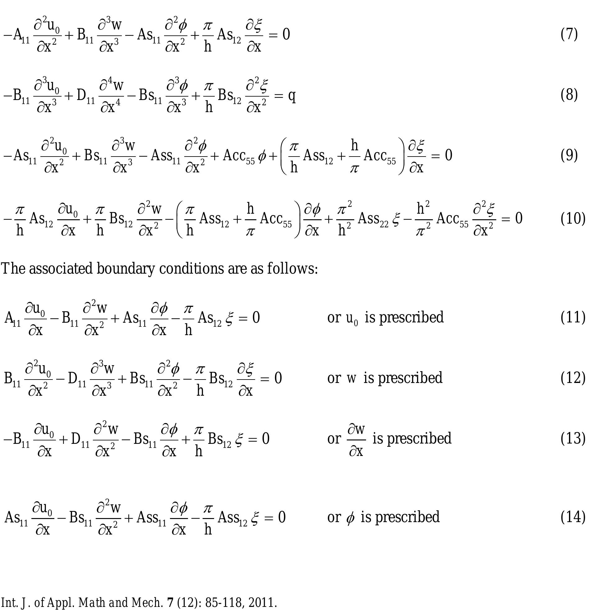 Figure 1 - EFFECT OF TRANSVERSE SHEAR AND TRANSVERSE NORMAL