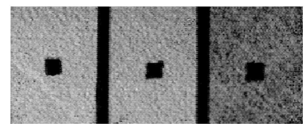 Impact test results fig. 3. cross-ply [0°/90°] c-scan images