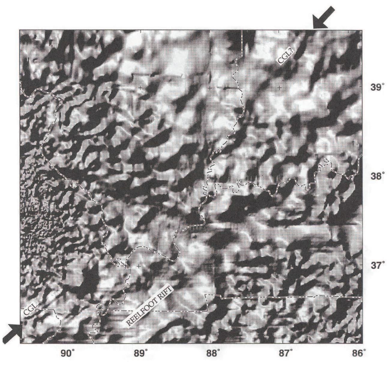 6 shaded-relief map of the reduced-to-pole total magnetic
