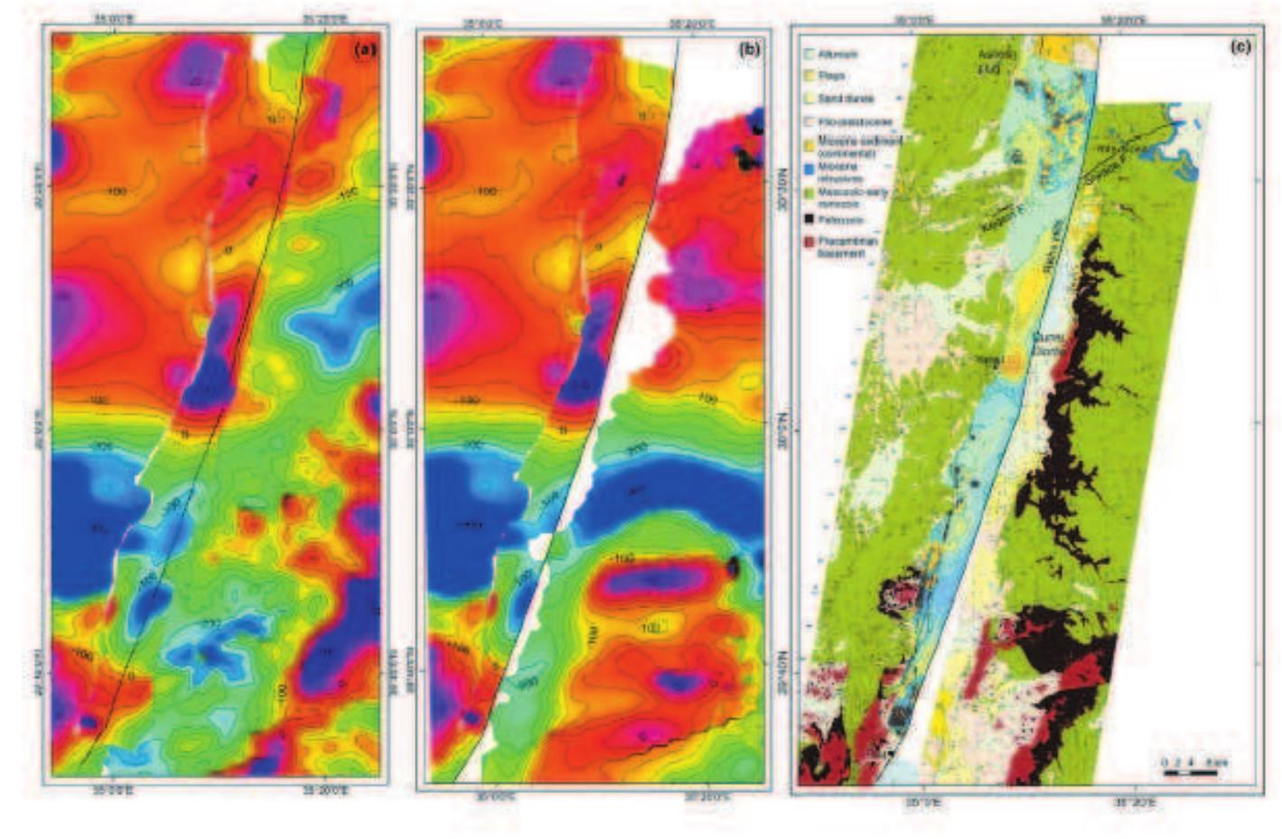 10 (a) regional total magnetic intensity anomaly map of the