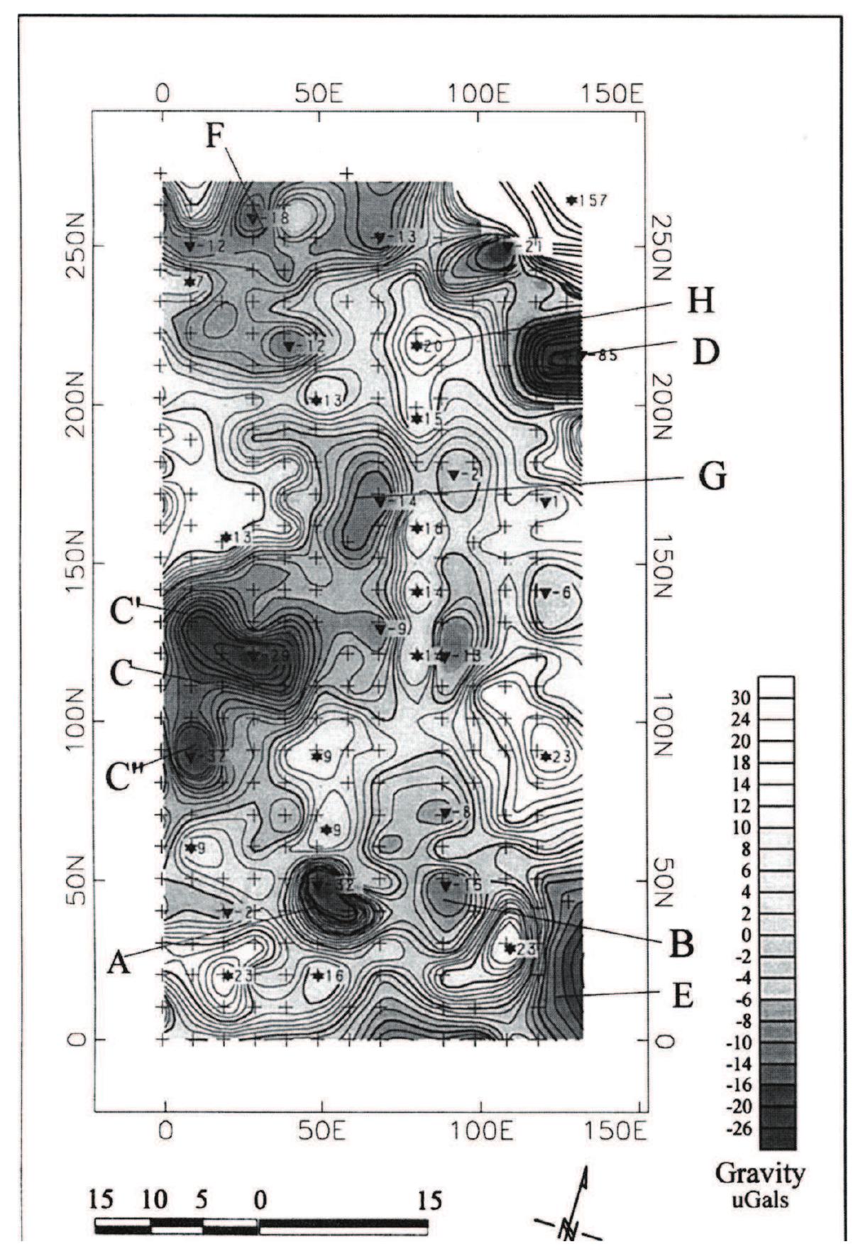 41 Residual Gravity Anomaly Map Showing The Location Of