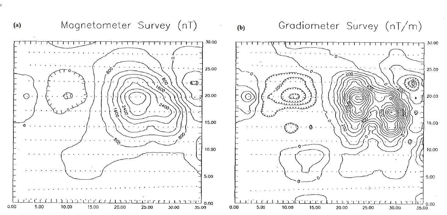 49 (a) total magnetic intensity anomaly map with contour in-