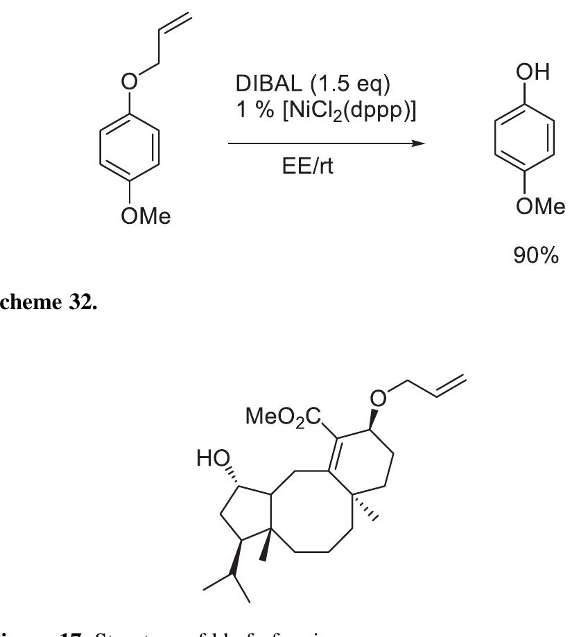 A more practical deallylation procedure by ogasawara>~ used