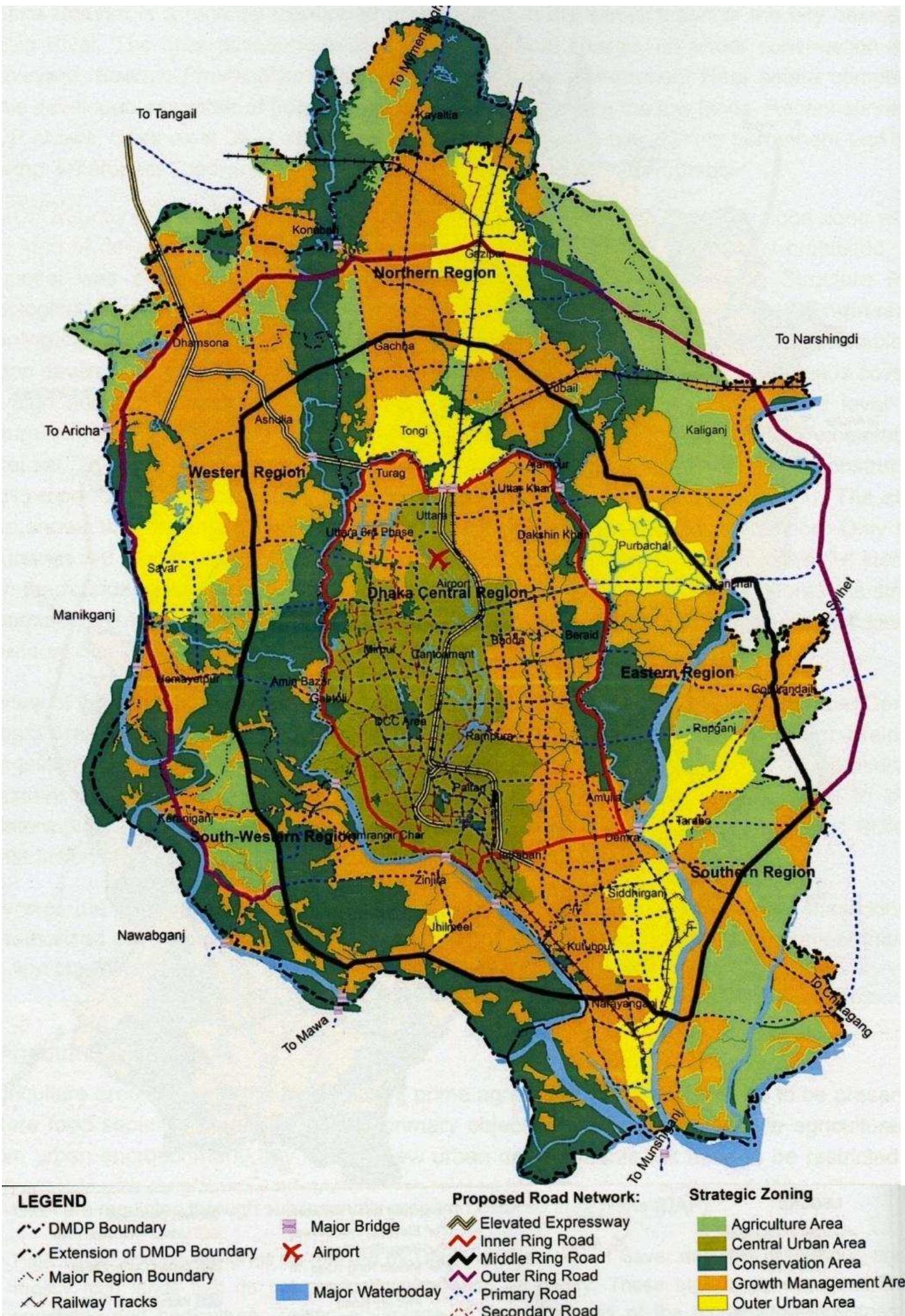 Figure 2 - Review of Dhaka Structure Plan 2016-2035