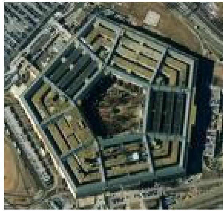 (4.-5c): the pentagon satellite image the pentagon, was