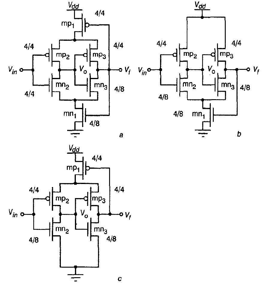 Figure 2 - from Low power Schmitt trigger circuit