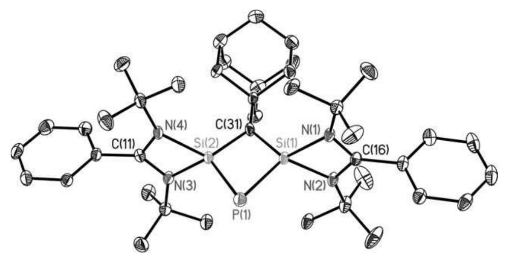 Molecular structure of compound 3. anisotropic displace-