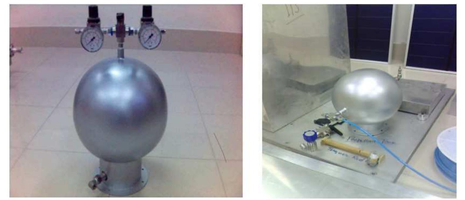 Installation of propellant tank on prss structure after