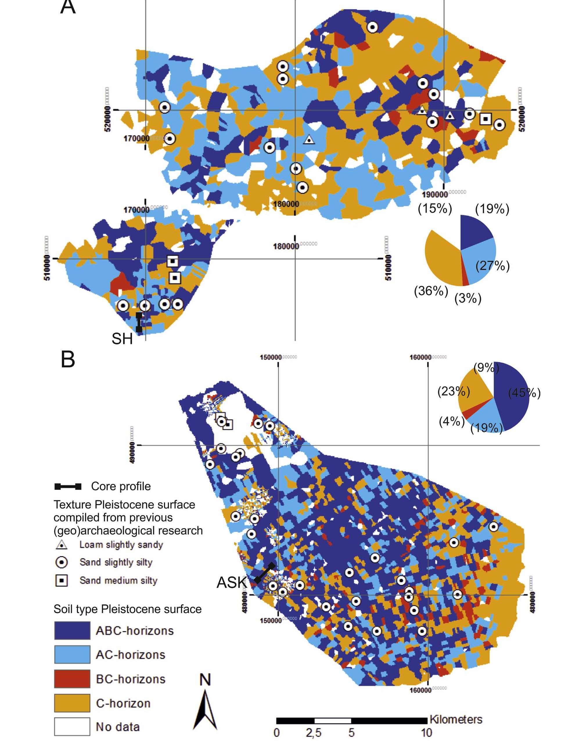 Soil map of the pleistocene surface of the eem and