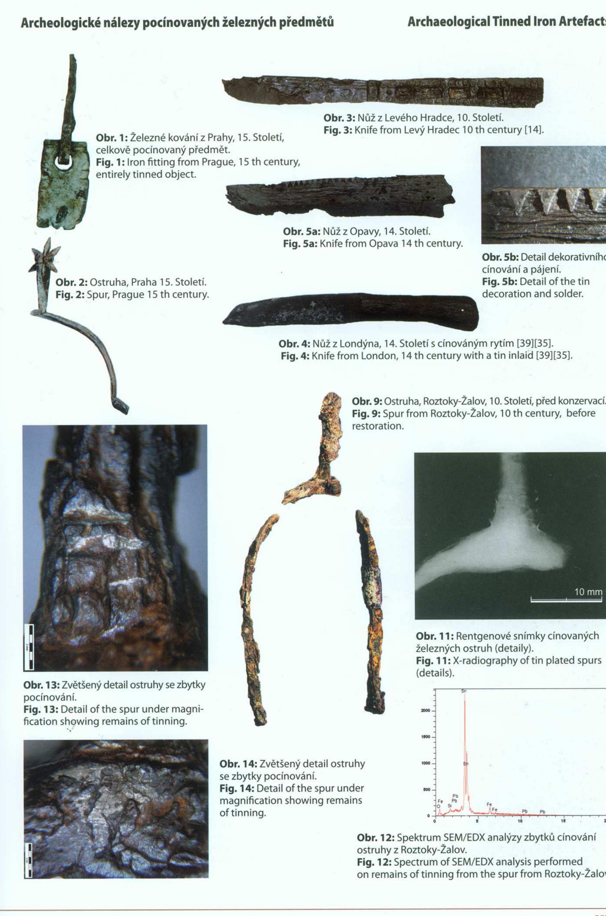 Figure 4 - Archaeological tinned iron artefacts