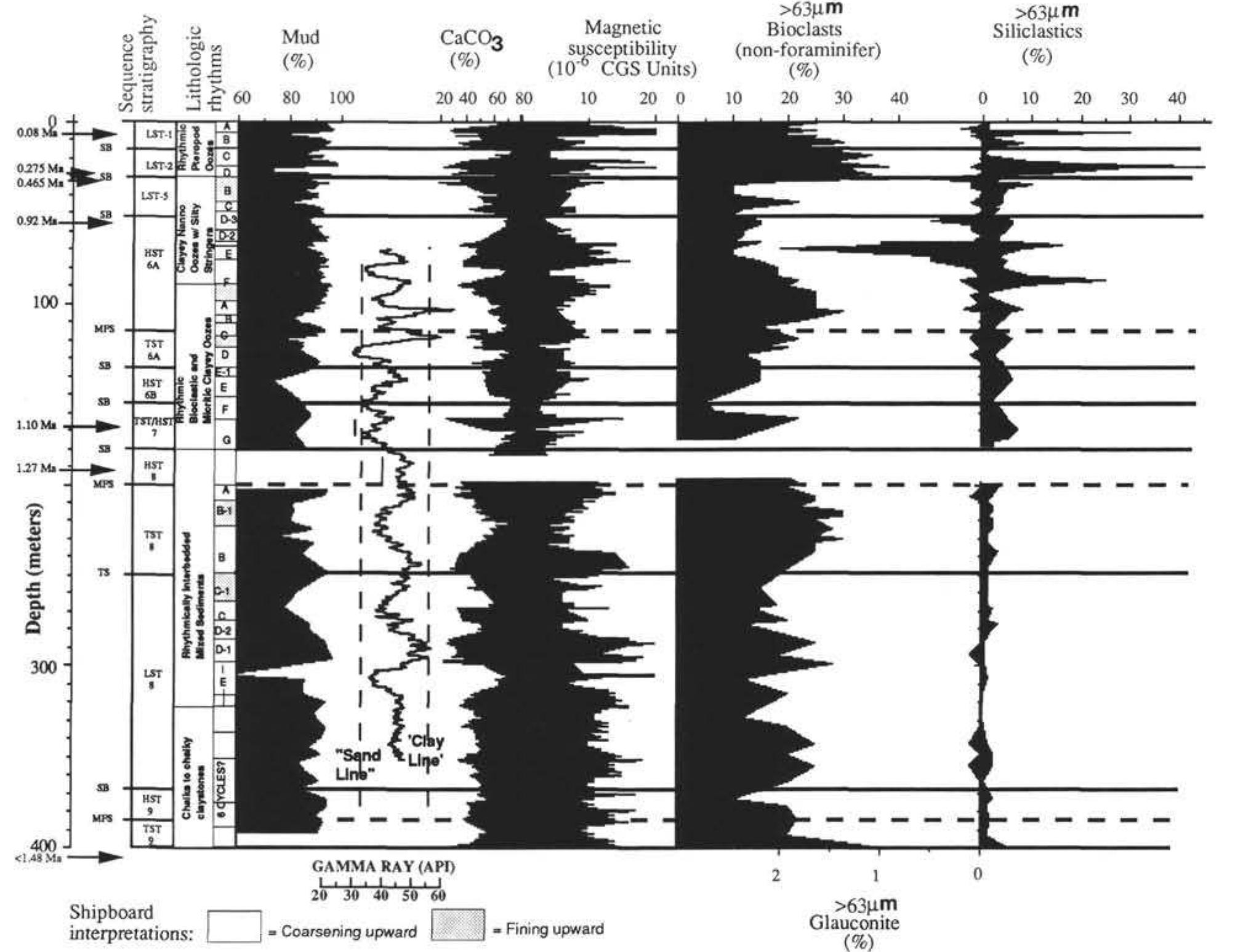 Sedimentary, geochemical, gamma-ray, and