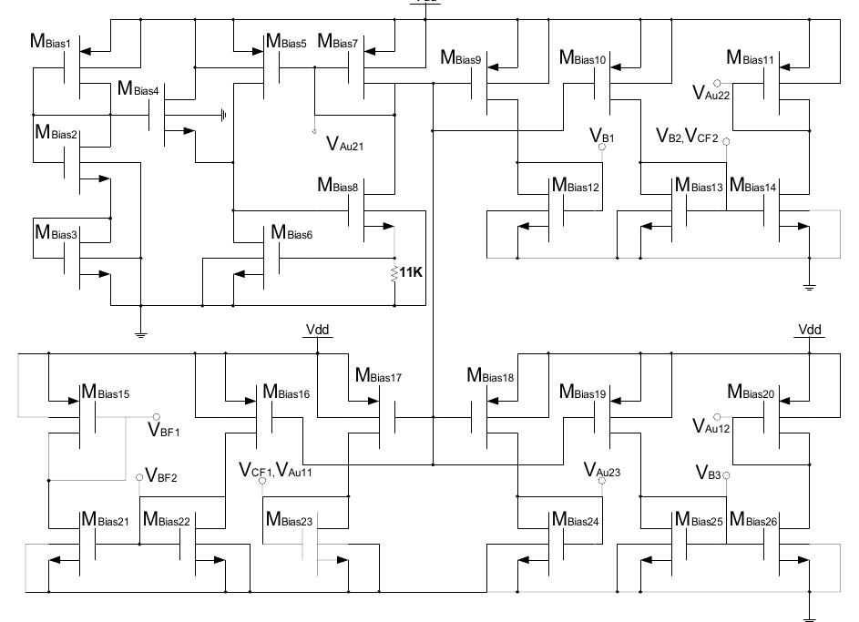 Schematic of the self-biasing circuit a schematic of the