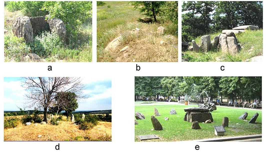 Of different types of dolmens are given in fig. 6. fig.6.