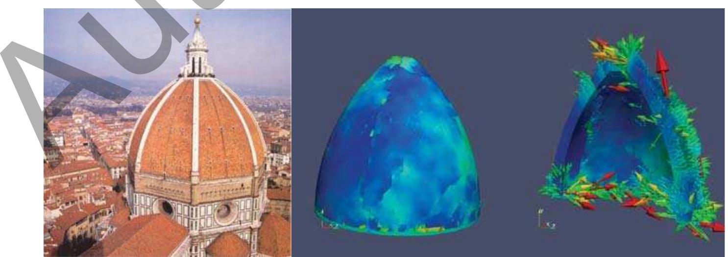 3d setup of the fdem drawbell model. seismic loads. a nother
