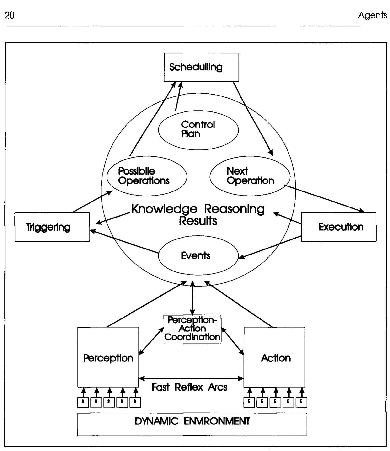 The agent architecture (adapted from hayes-roth, 1995)