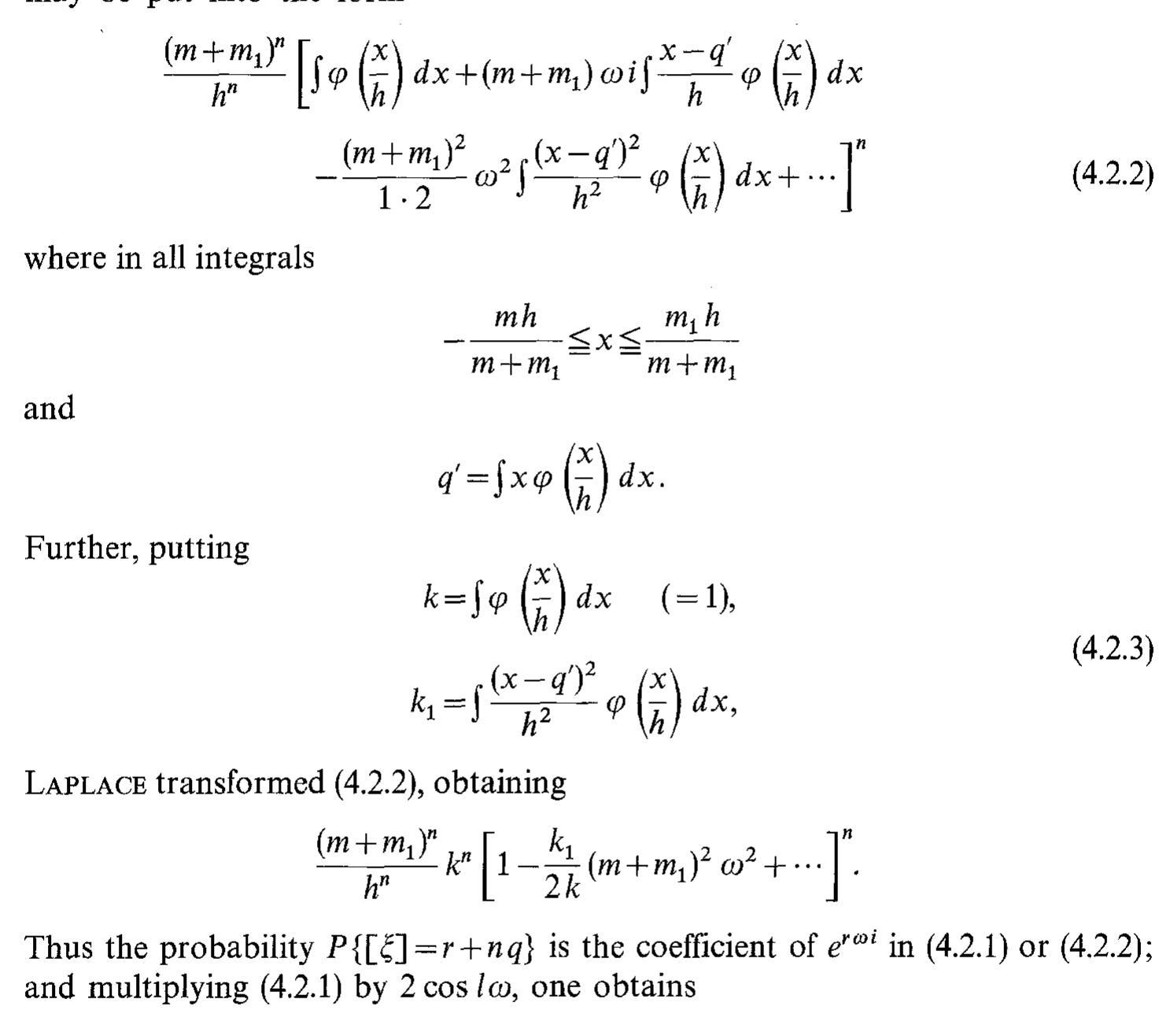 Figure 3 - Laplace's theory of errors