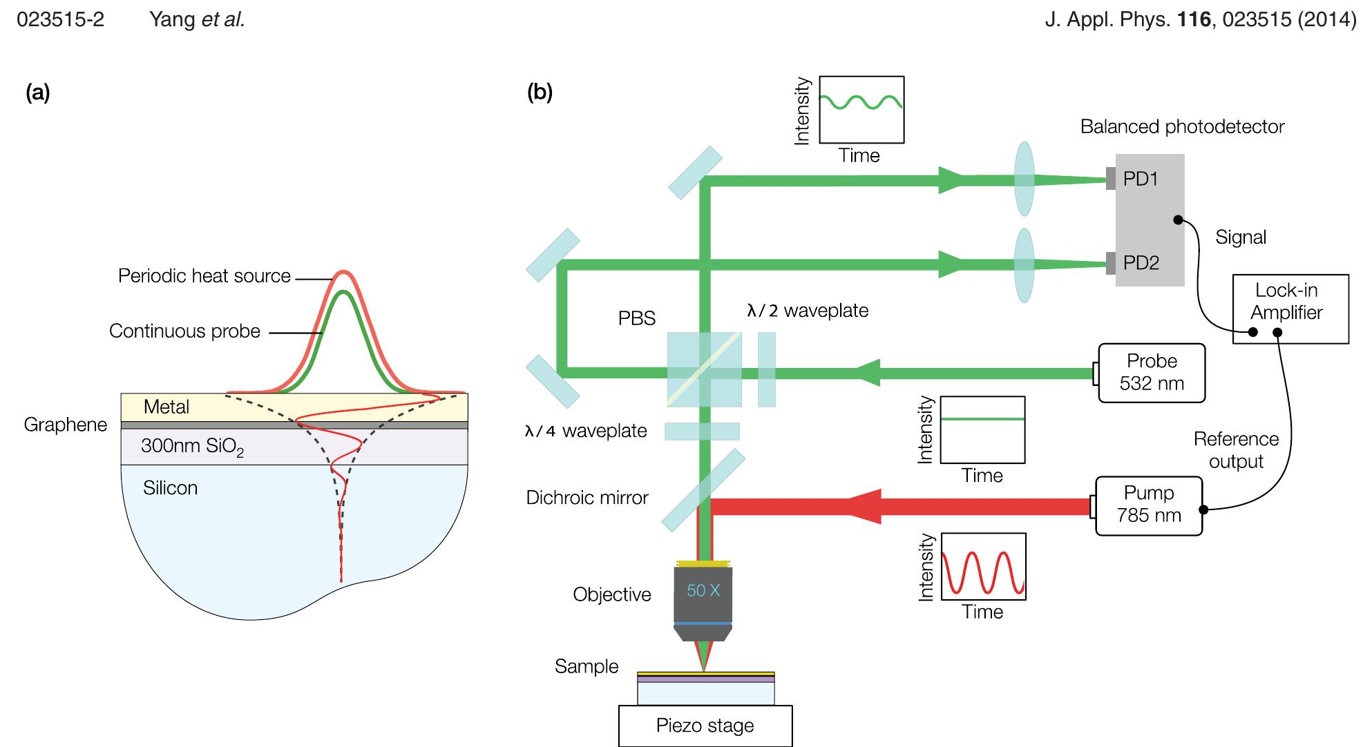 Sample configuration and experimental setup. (a) sample