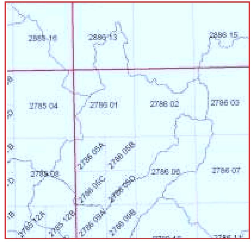 Toposheet index map of nepal