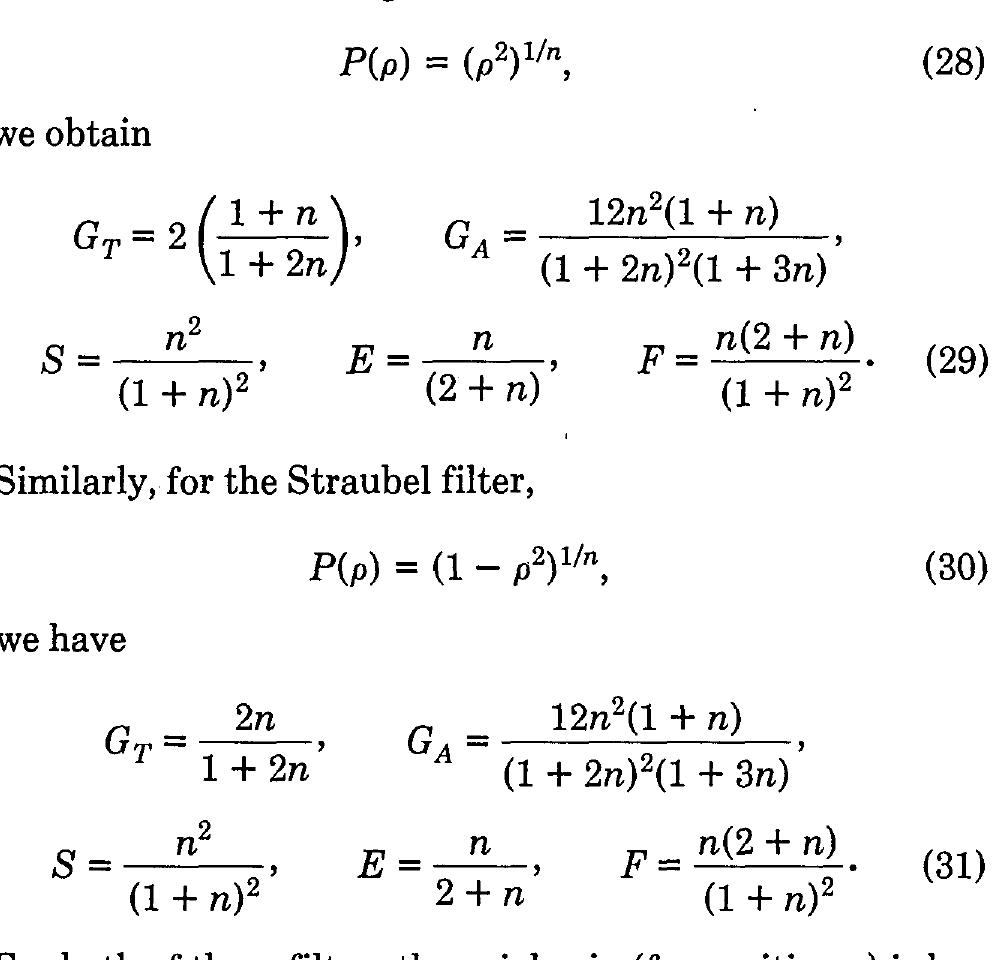 Unchanged when compared with that of the previous filter. we