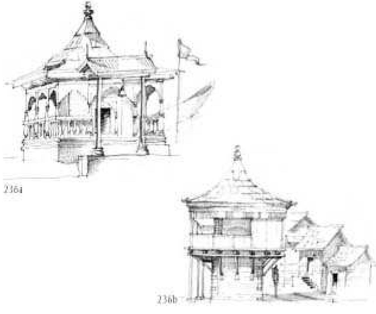 235 (ate i). roo! types of tempbes, himachal pradesh, (a)