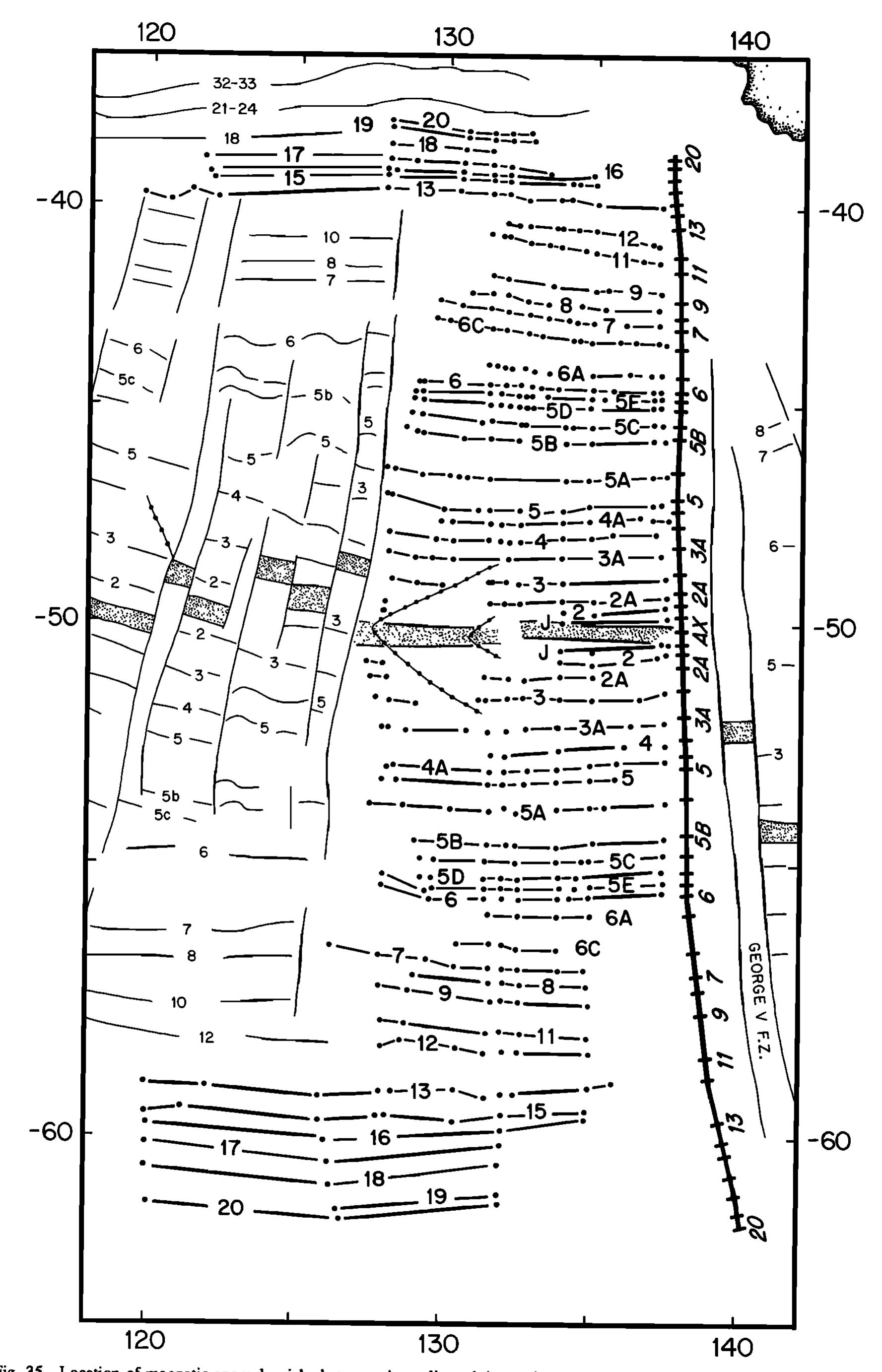 Figure 36 - A new geomagnetic polarity time scale for the