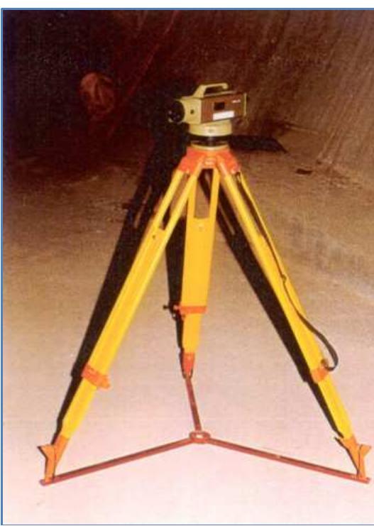 Pictorial view of deflection measurement system