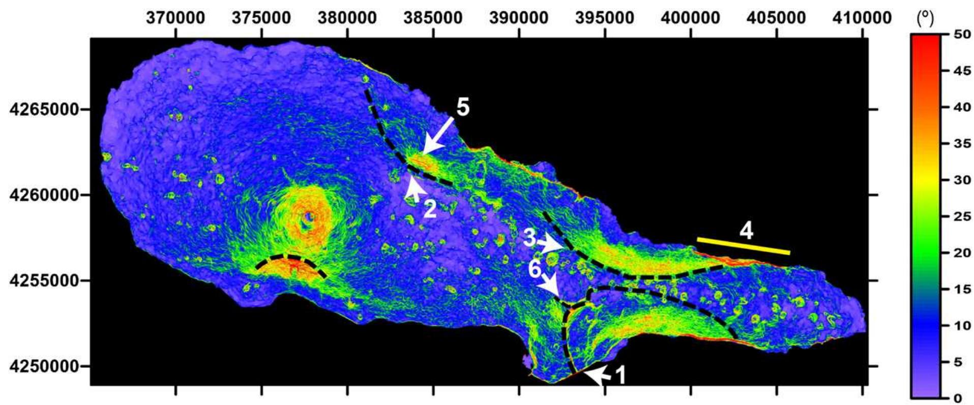 Slope map of pico island built from the 10 m resolution dem.