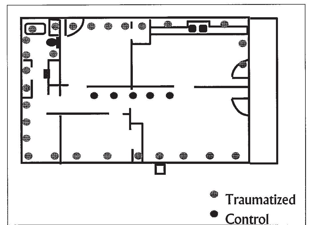 schematic of house floor plan.