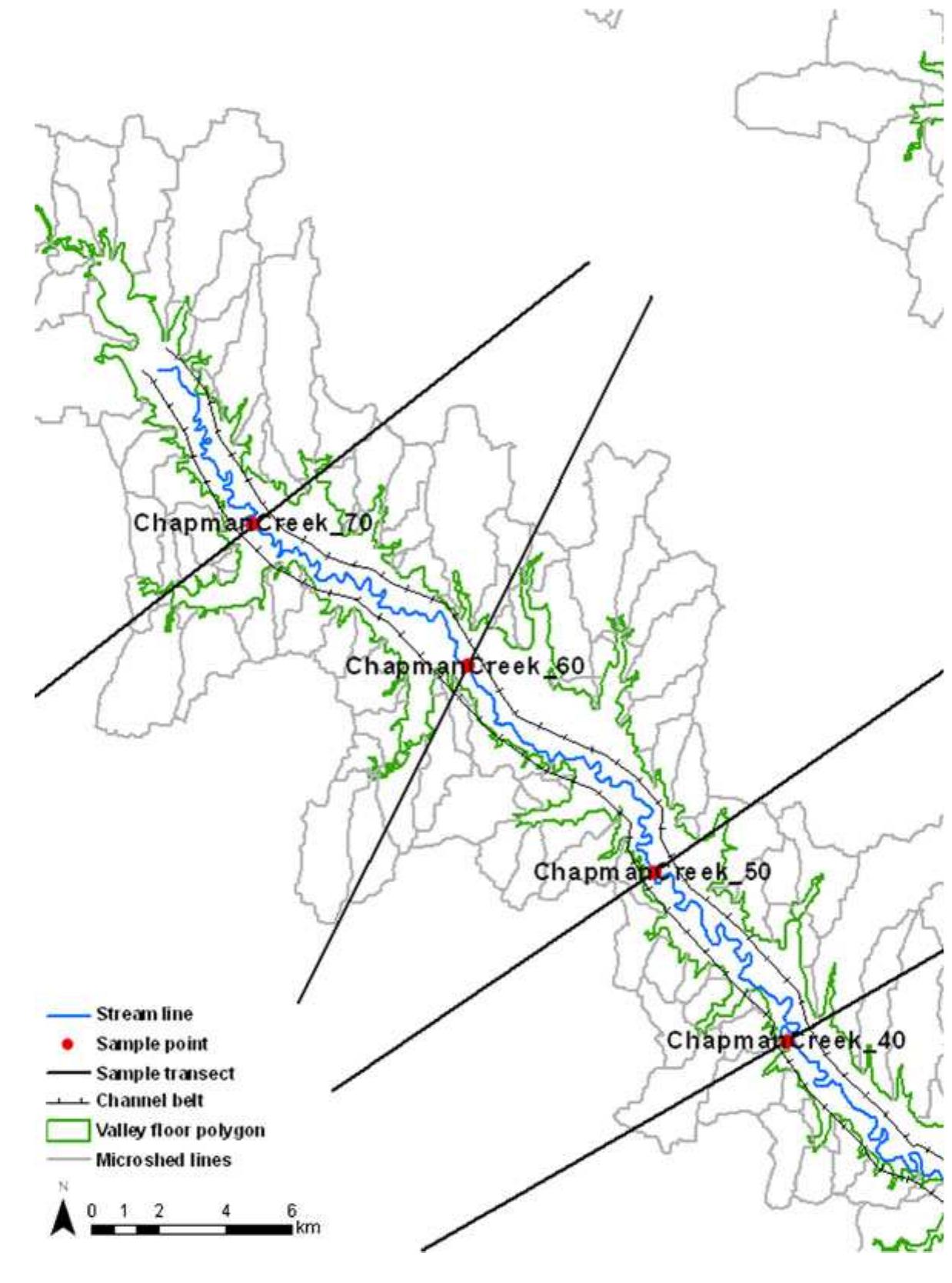 Intersects left and right channel belt lines. as with the