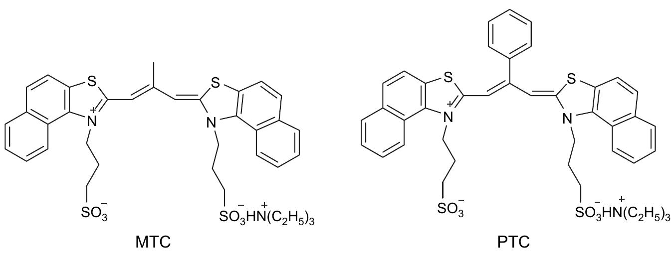 Chart 1. the structural formula of mtc and ptc.