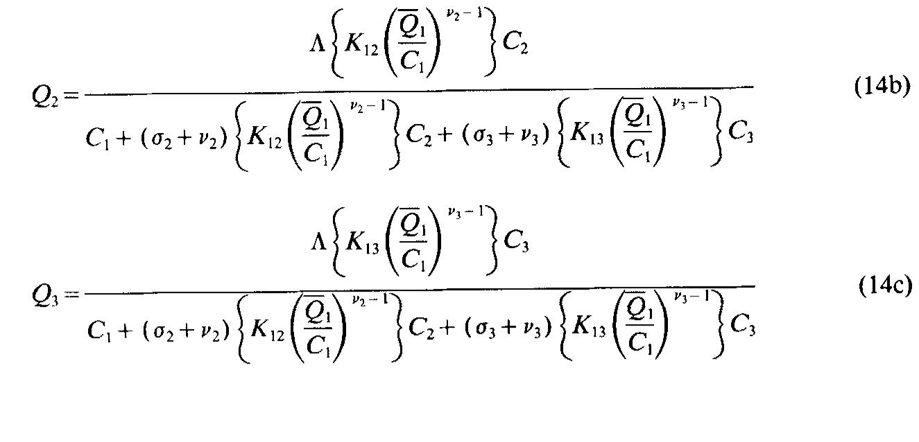 Writing the equilibrium expressions in this fashion
