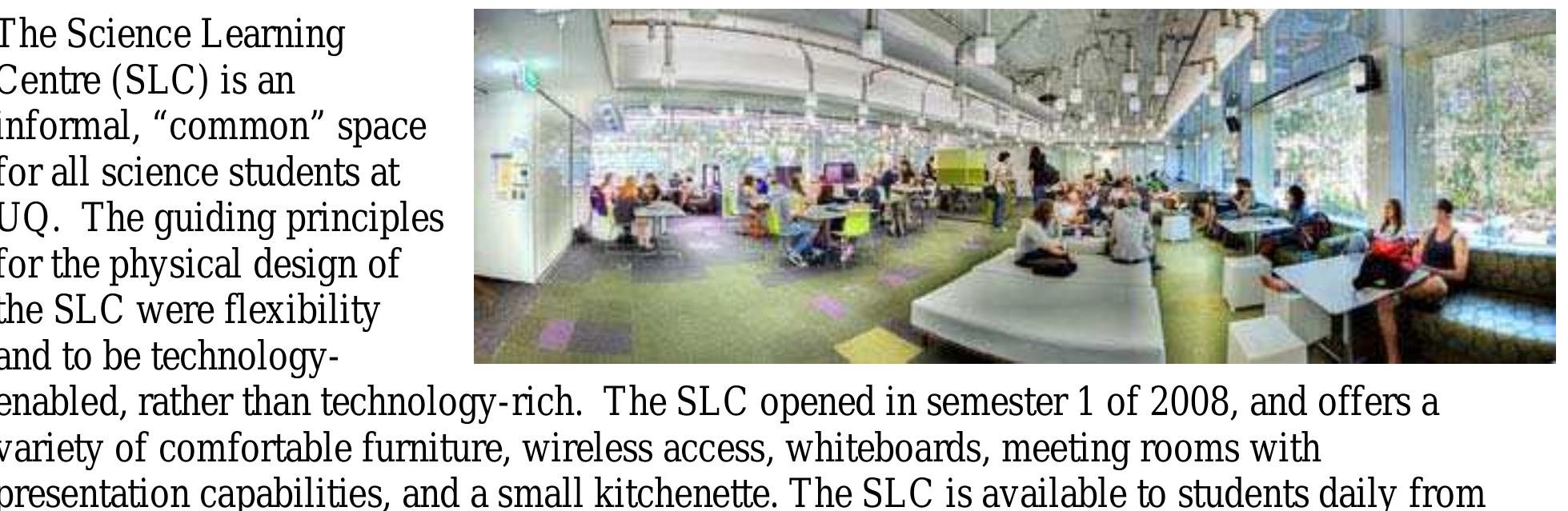 Figure 1 - The impact of social learning spaces on student