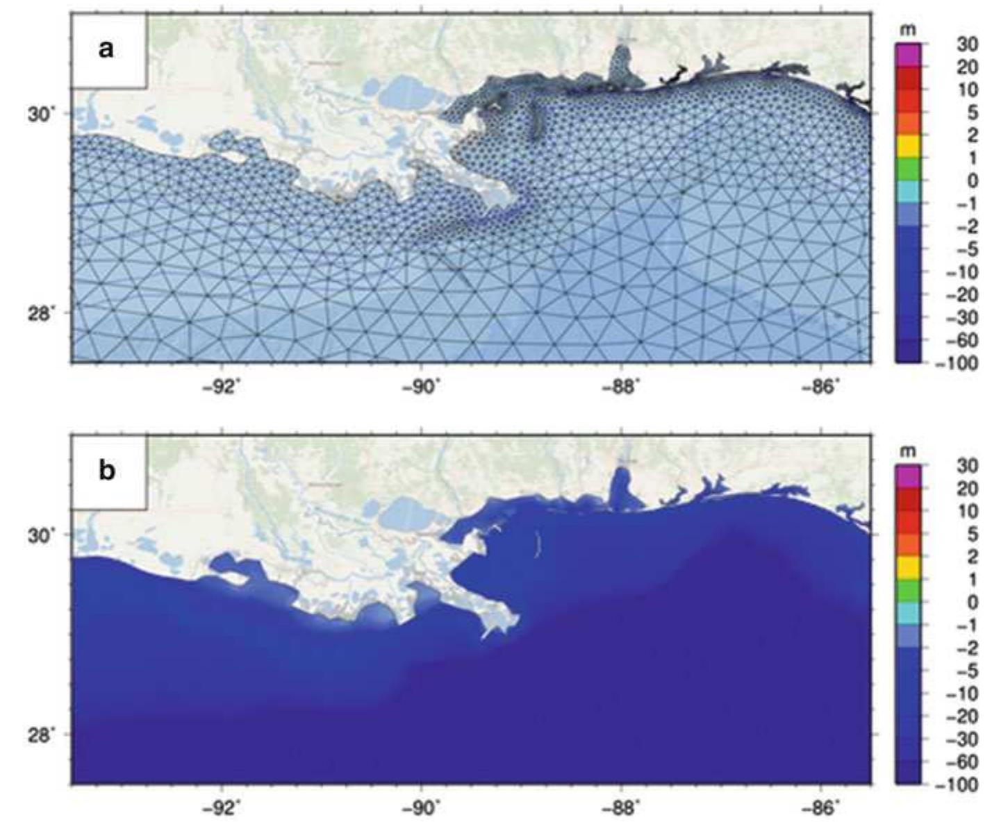 Details of the ec95d mesh in the north-central gulf of
