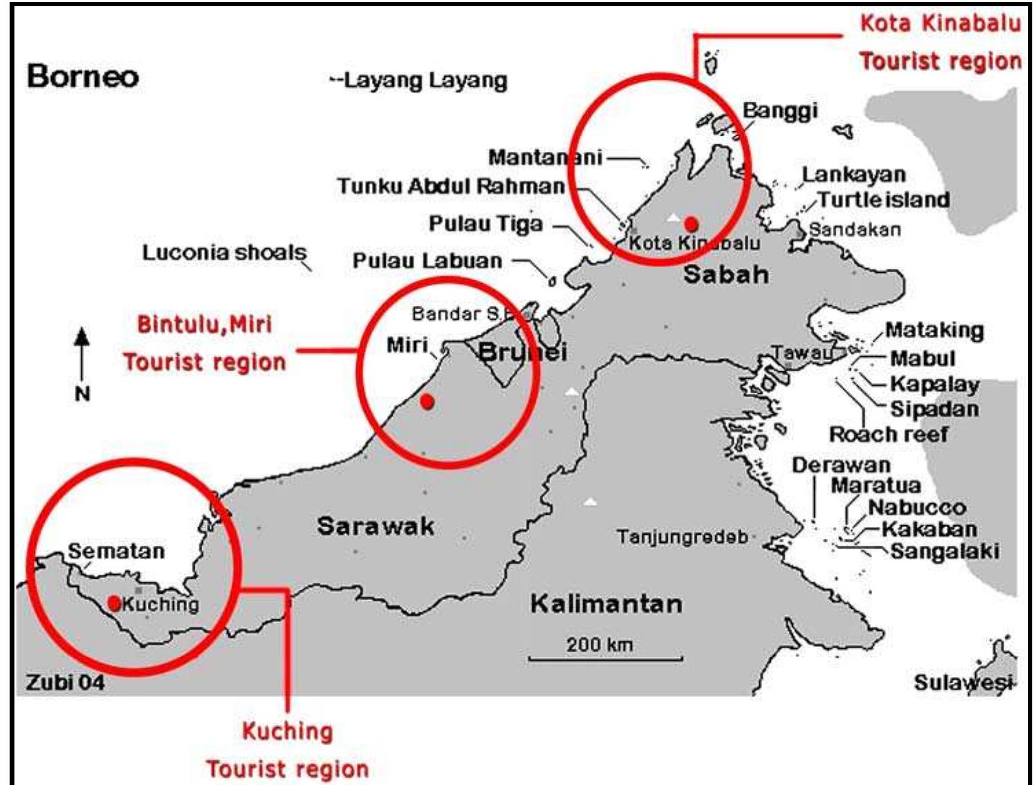 ; tourism master plan: sabah and sarawak source: tourism