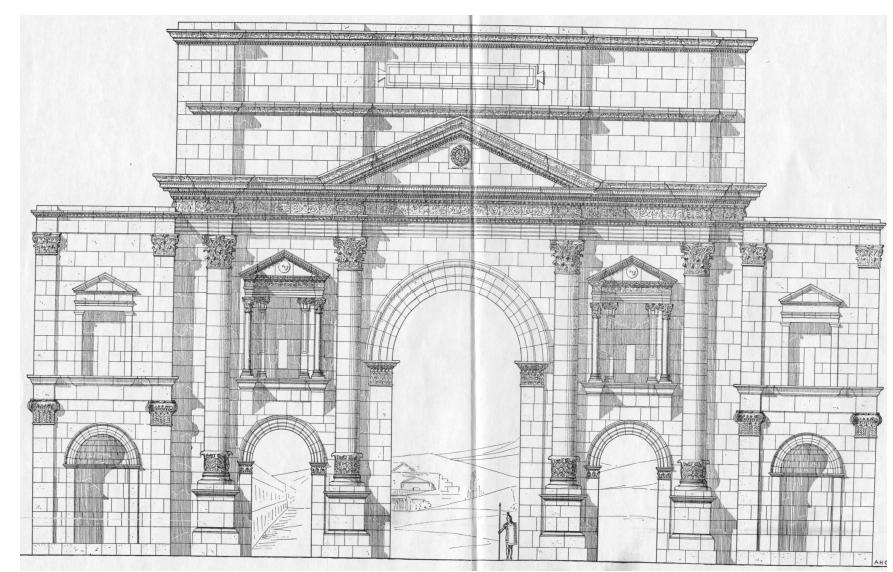 The main passage in the centre measures 5.71 meters in
