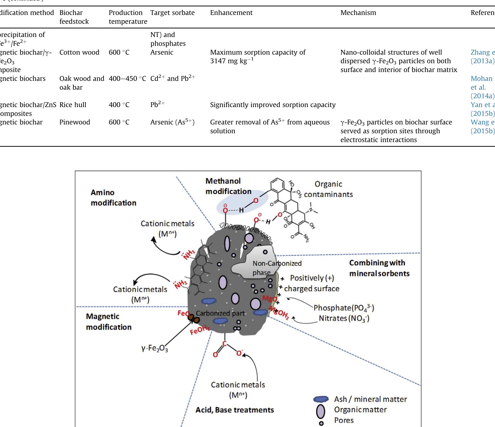 Schematic diagram of biochar modifications.