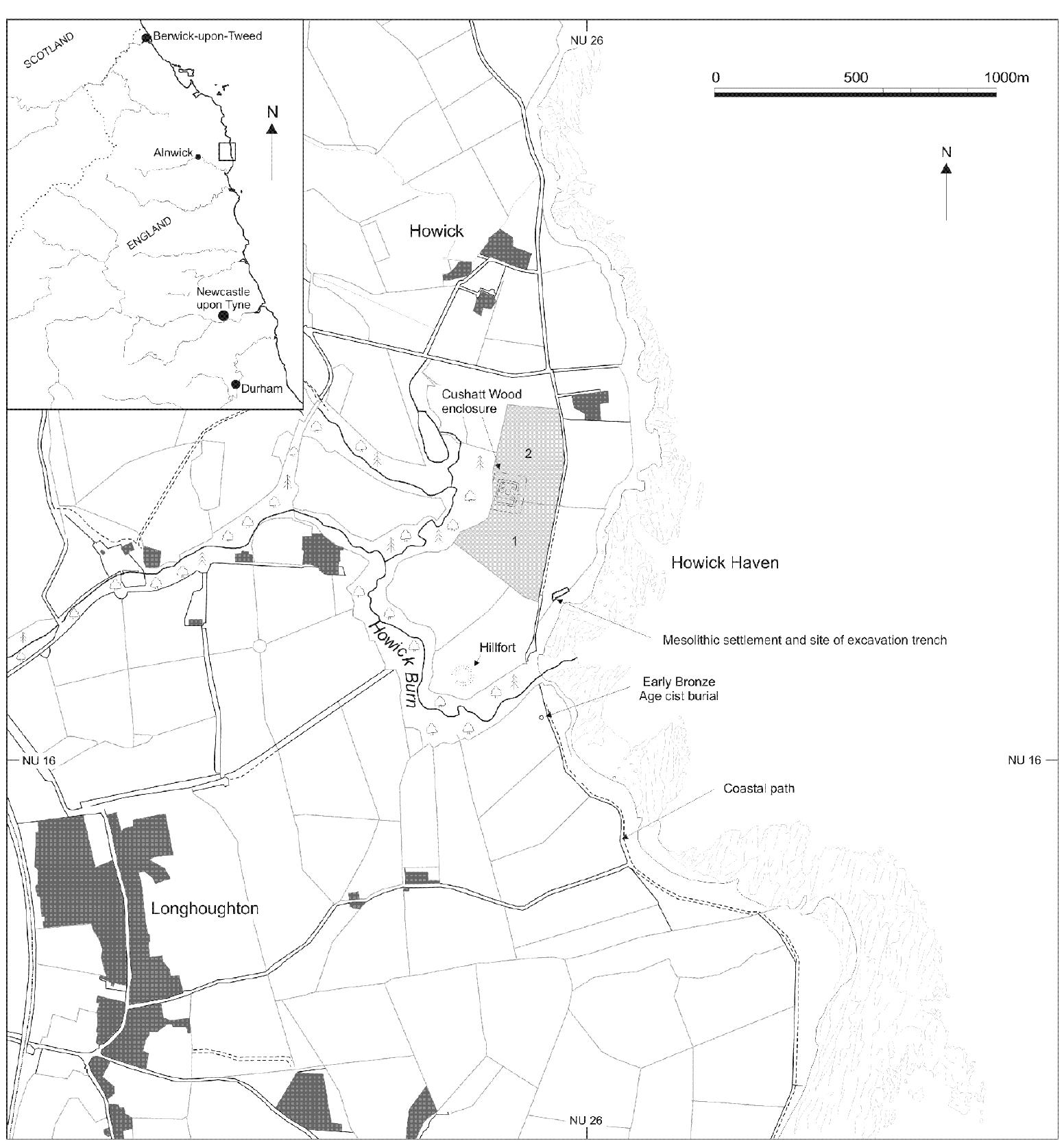 Illus. 2. location map of the howick site
