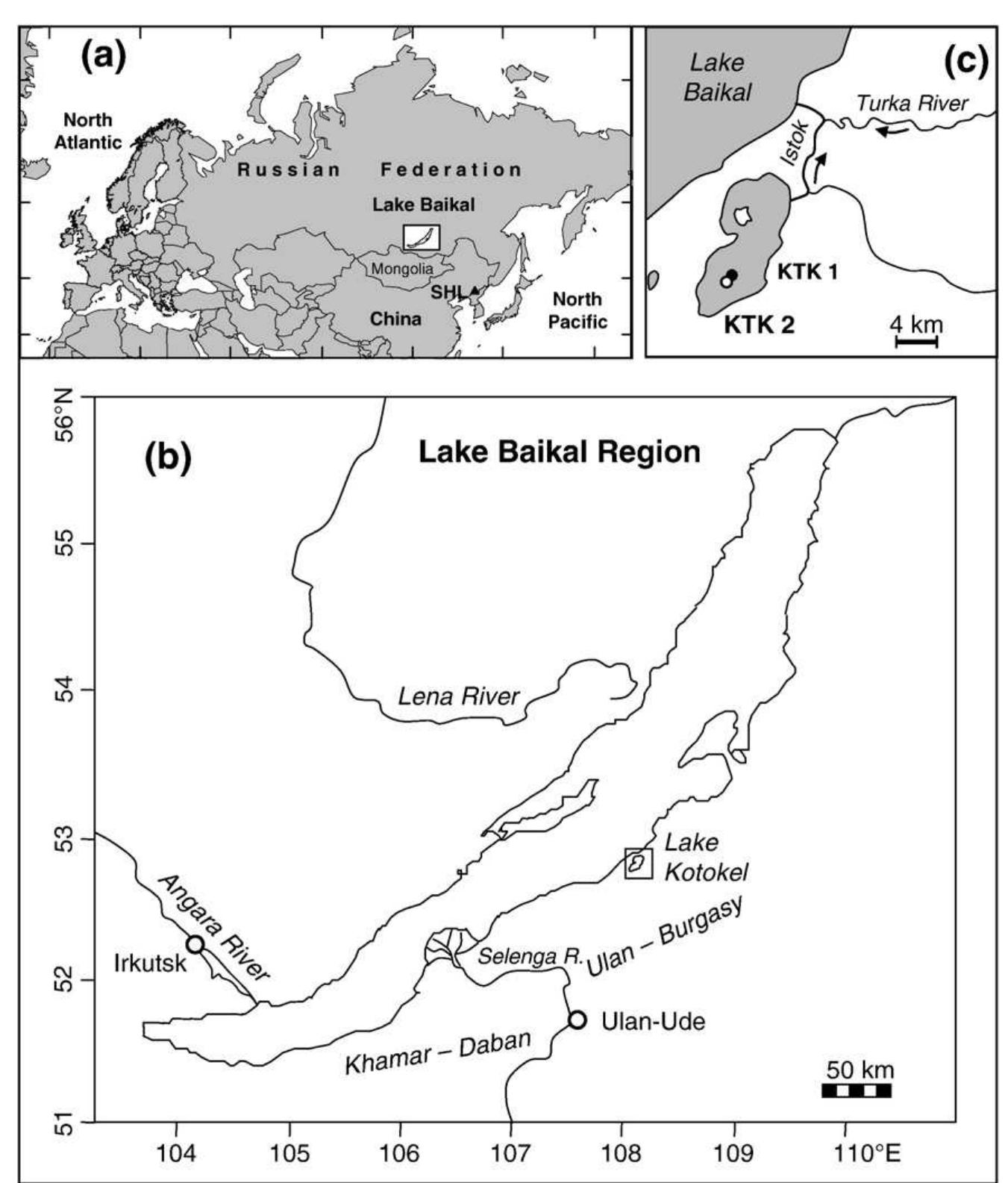 Simplified maps, which show: (a) northern eurasia and the