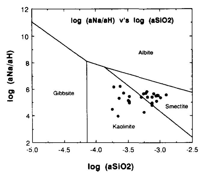 Activity-activity diagram depicting the stability field of