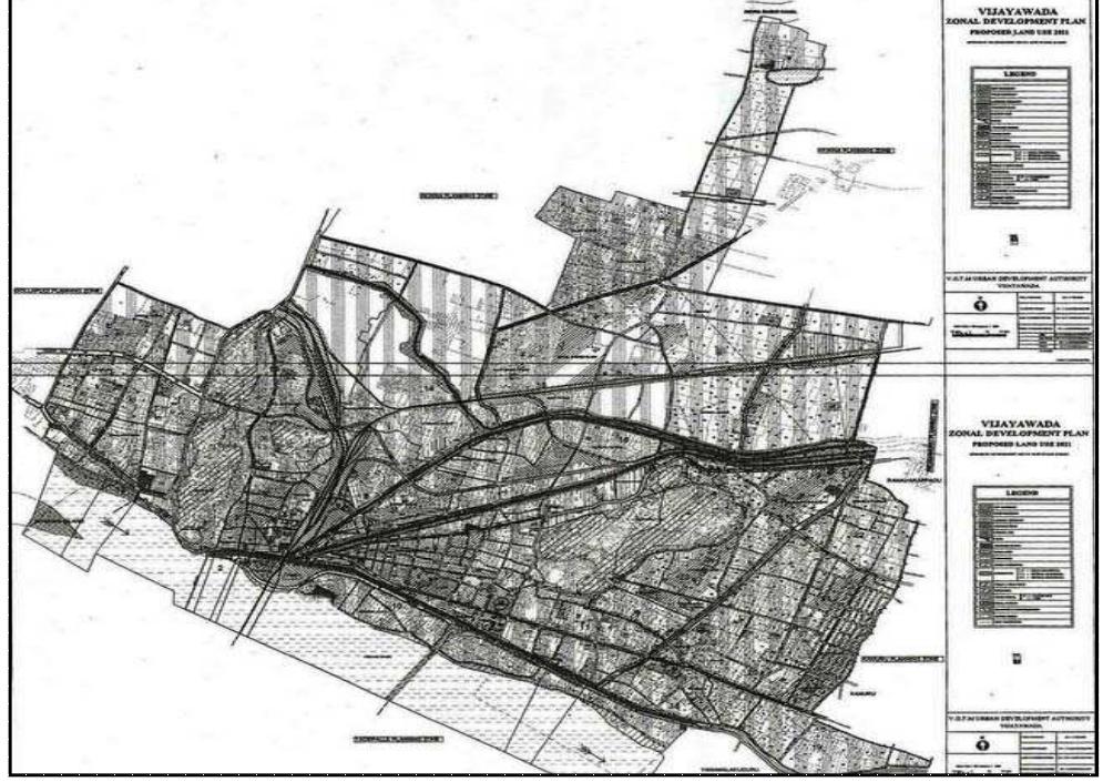 Vijayawada city map -master plan