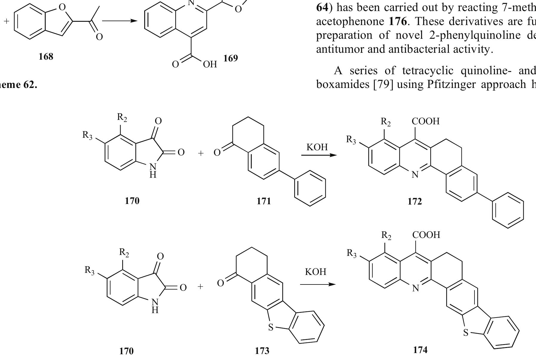 Figure 24 - Pfitzinger Reaction in the Synthesis of