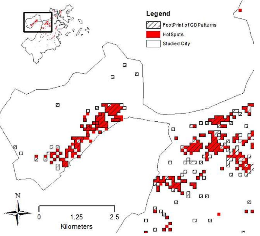 An example map of gdpatterns footprints. by selecting resi-