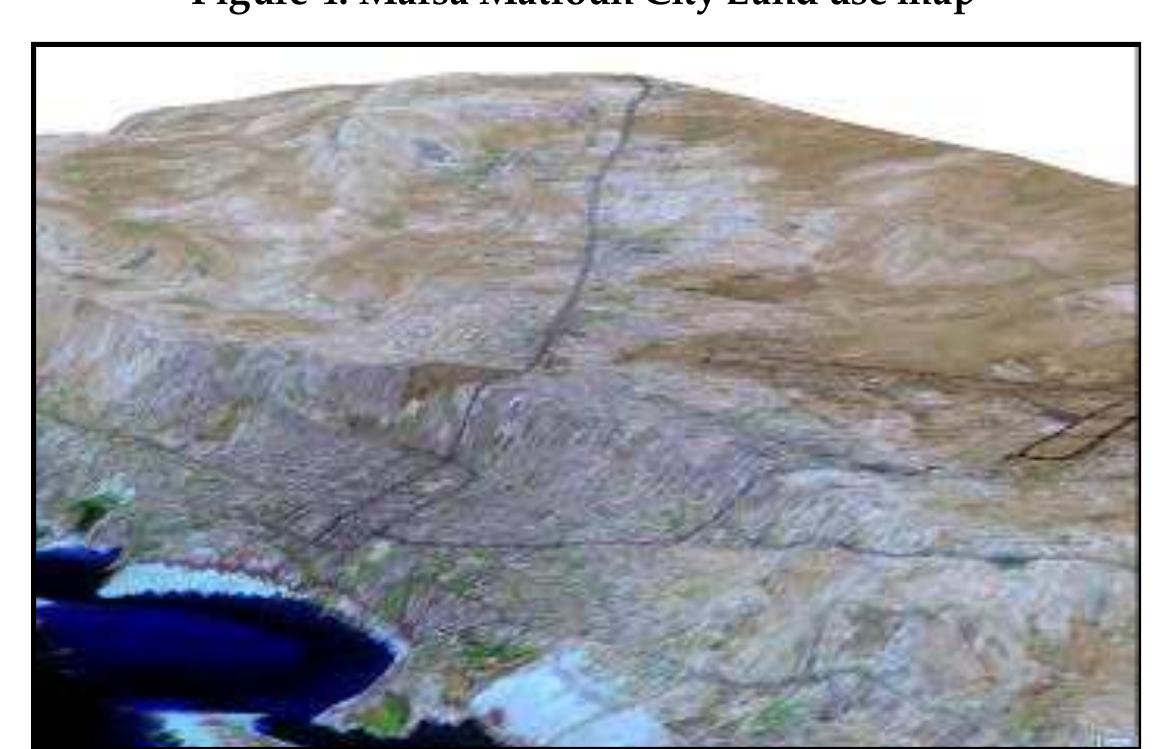 3 d perspective view for marsa matrouh city composed of