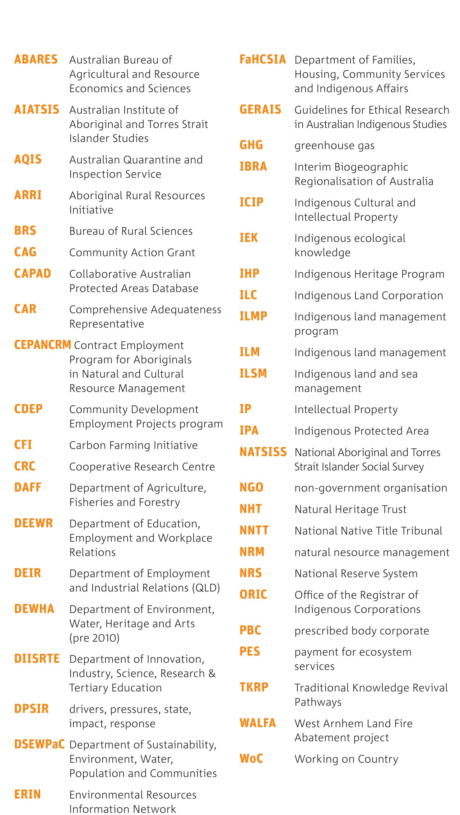 Table 2 - Indigenous Land Management in Australia. Extent,