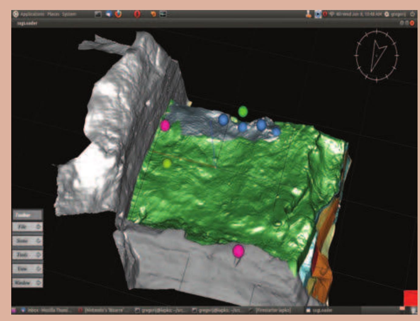 Another 3d Visualization Of Stratigraphic Layers In A Midden