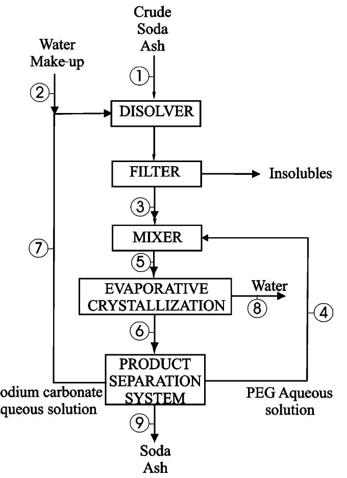 Conceptual process flow path on the phase diagram.