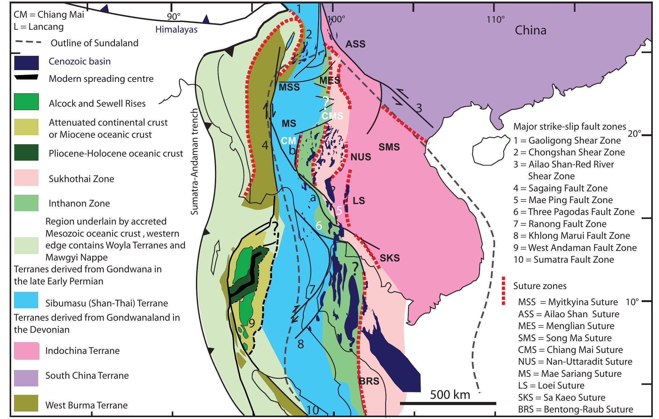 Figure 3 - from 1 Structural geology of Thailand during the