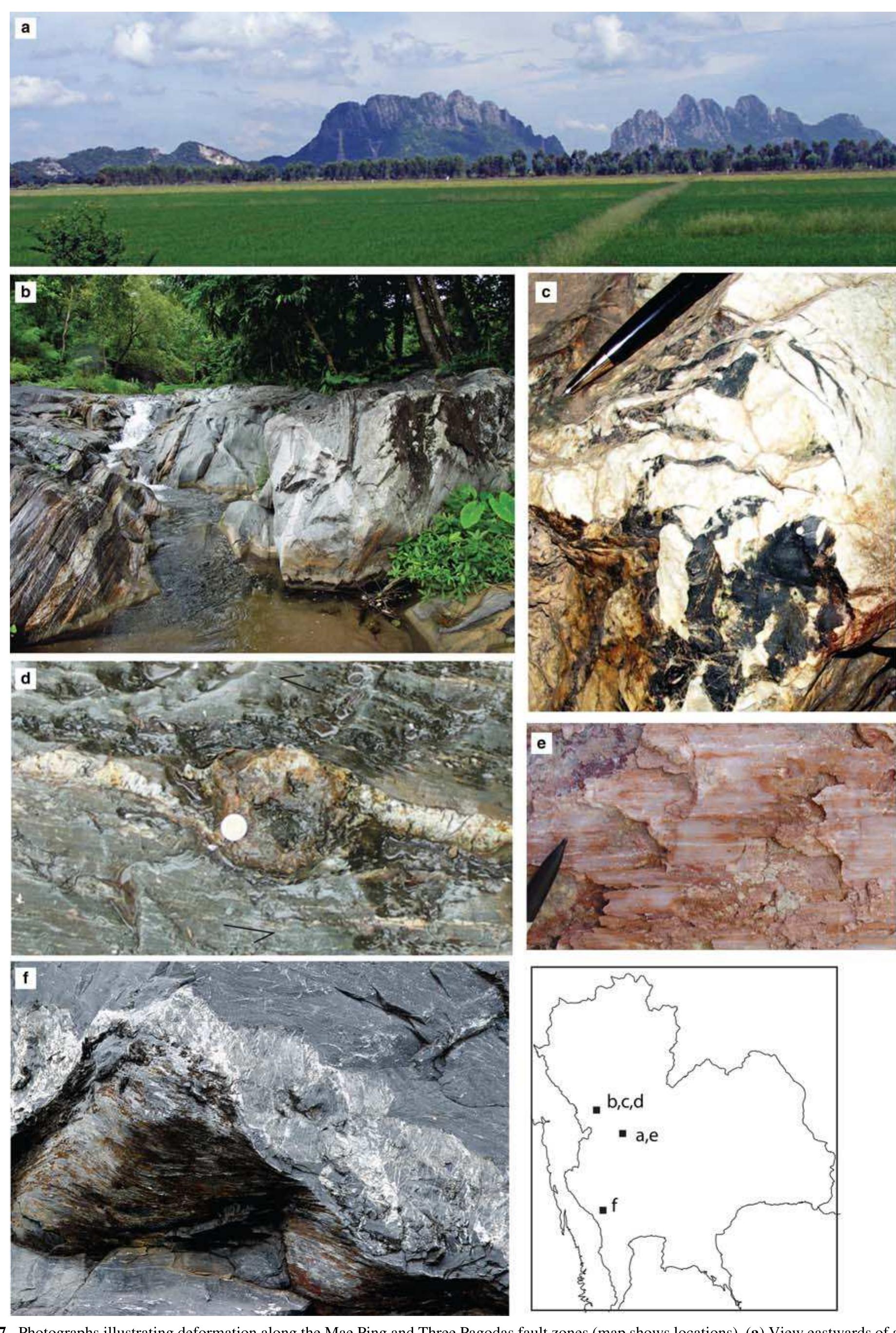 Figure 7 - 1 Structural geology of Thailand during the