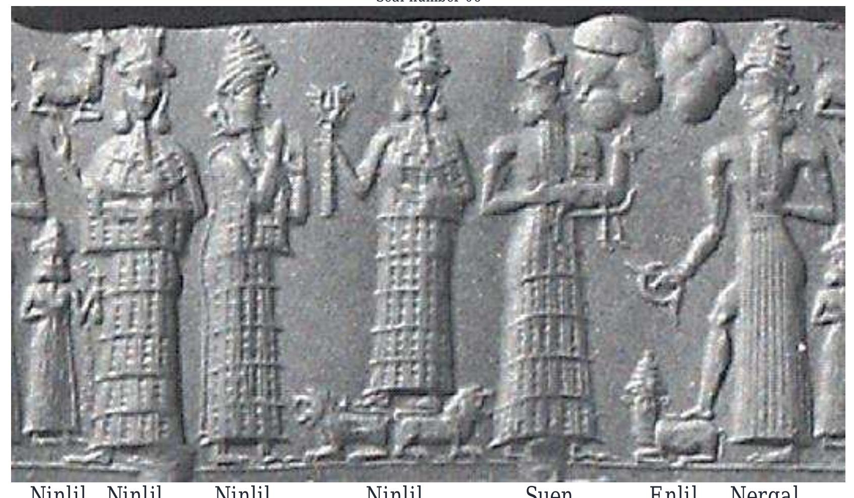 Figure 22 - Inanna, Aya and Ninlil; goddesses of the Sirius