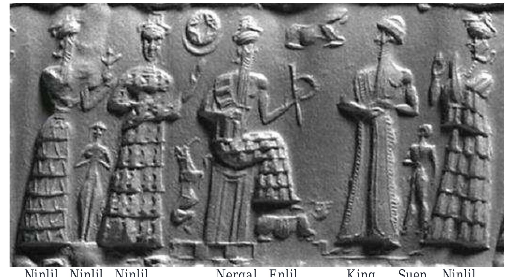 Figure 25 - Inanna, Aya and Ninlil; goddesses of the Sirius